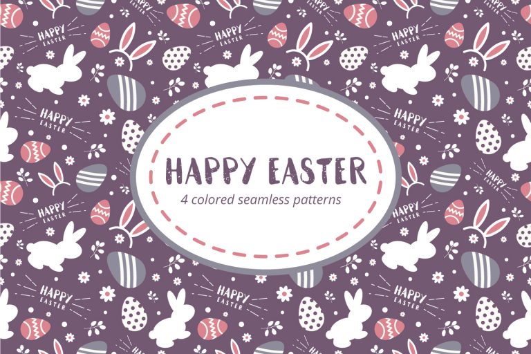 Easter Vector Free Seamless Pattern - GraphicSurf.com