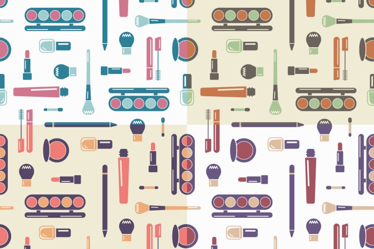 Makeup Vector Free Seamless Pattern - GraphicSurf.com