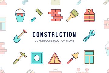 Construction Site Vector Free Icons Set - GraphicSurf.com