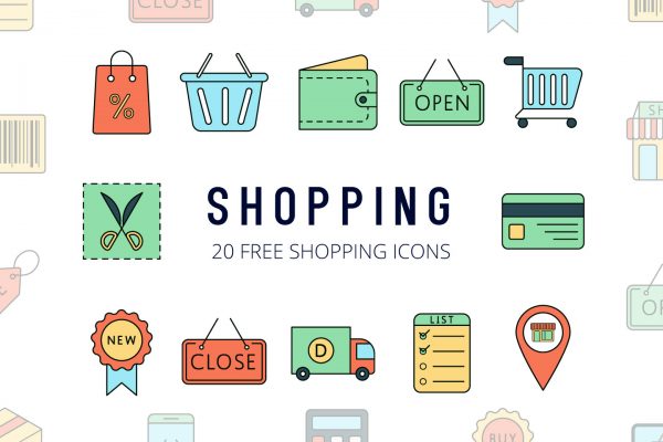 Shopping Vector Free Icon Set - GraphicSurf.com