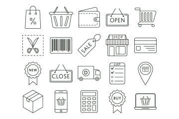 Shopping Vector Free Icon Set - GraphicSurf.com