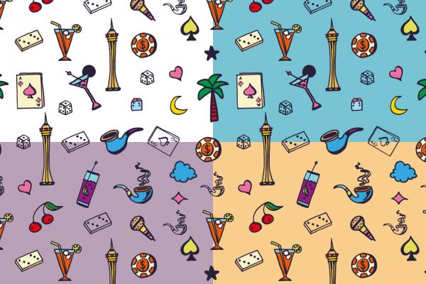 Las Vegas Vector Free Pattern - GraphicSurf.com