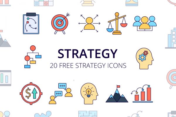 Strategy Vector Free Icon Set - GraphicSurf.com
