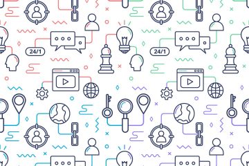 SEO Vector Free Seamless Pattern - GraphicSurf.com