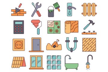 Construction Service Vector Free Icon Set - GraphicSurf.com
