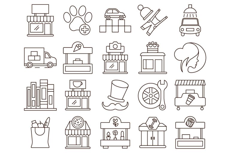 Small Business Vector Free Icon Set - GraphicSurf.com