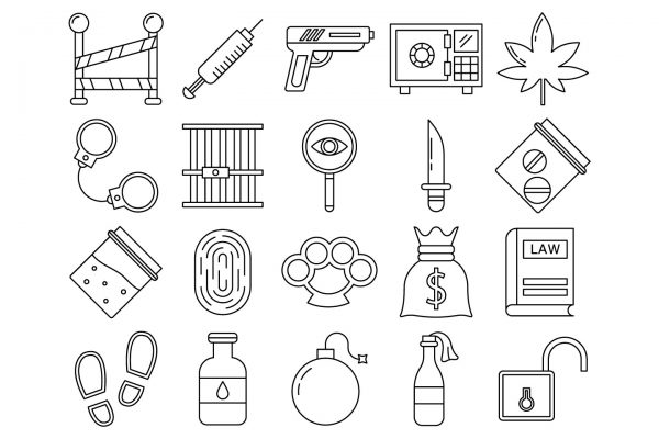 Crime Vector Free Icon Set - GraphicSurf.com
