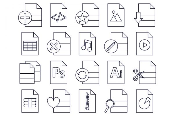Files Vector Free Icon Set - GraphicSurf.com