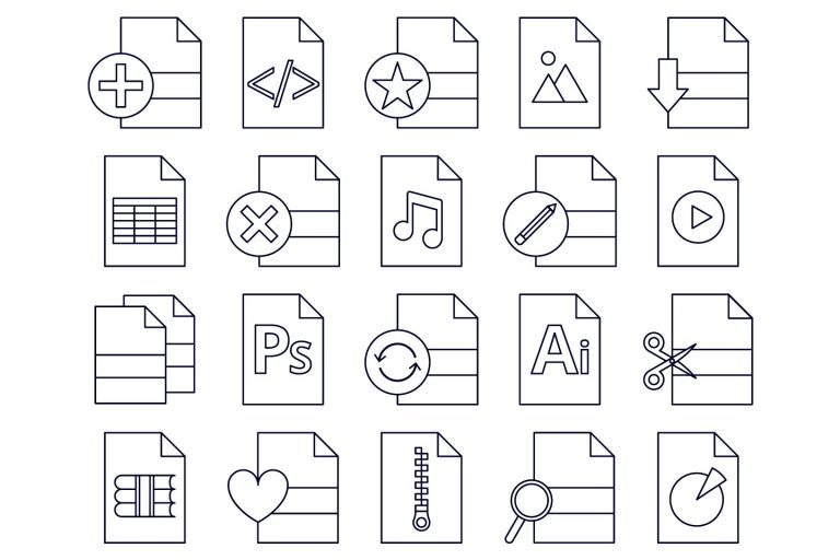 Files Vector Free Icon Set - GraphicSurf.com