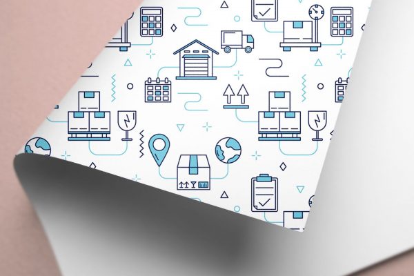 Logistics Vector Free Seamless Pattern - GraphicSurf.com