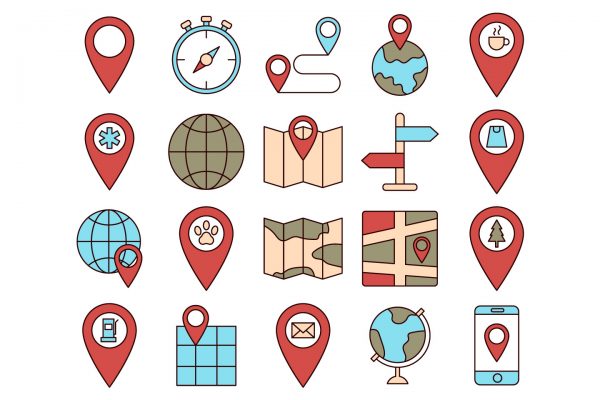 Map Vector Free Icon Set - GraphicSurf.com