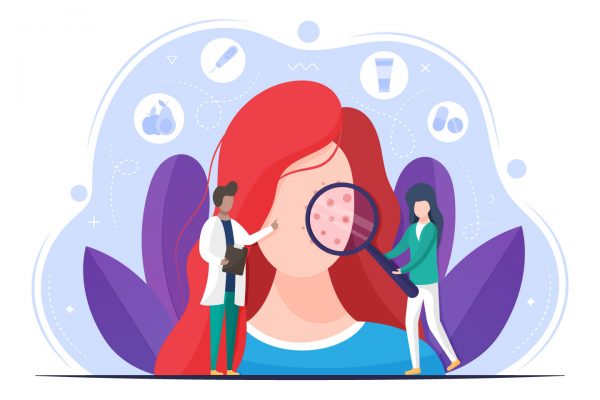 Skin Disease Vector Design Concept - GraphicSurf.com