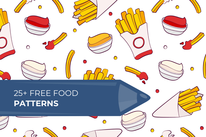 25 Free Vector Food Patterns - GraphicSurf.com