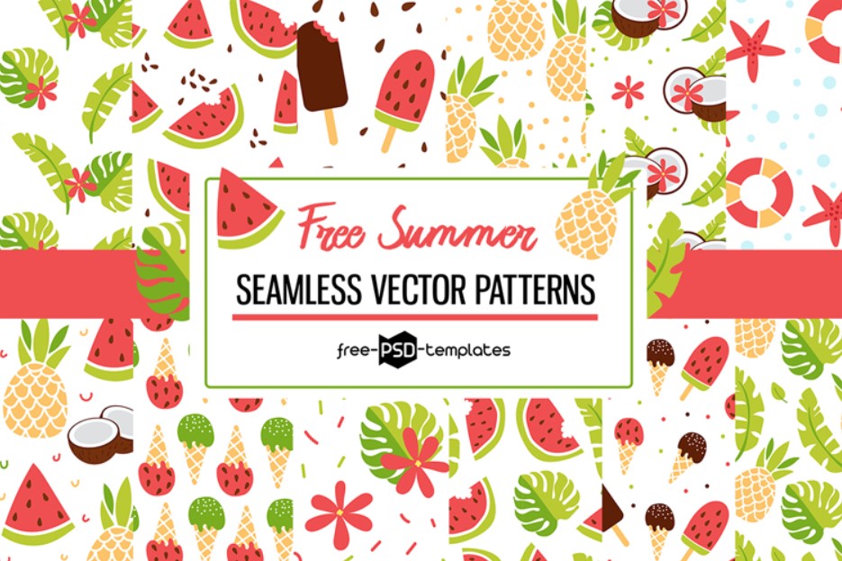 25 Free Vector Food Patterns - GraphicSurf.com