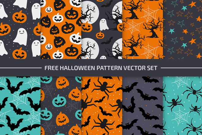30+ Free Halloween Patterns 2021 - GraphicSurf.com