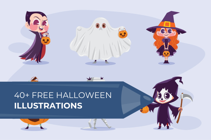 40+ Free Halloween Illustrations 2021 - GraphicSurf.com