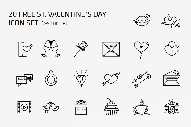 35 Free Valentine's Day Icons - GraphicSurf.com